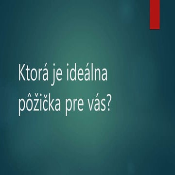 Pozicka | PPTX
