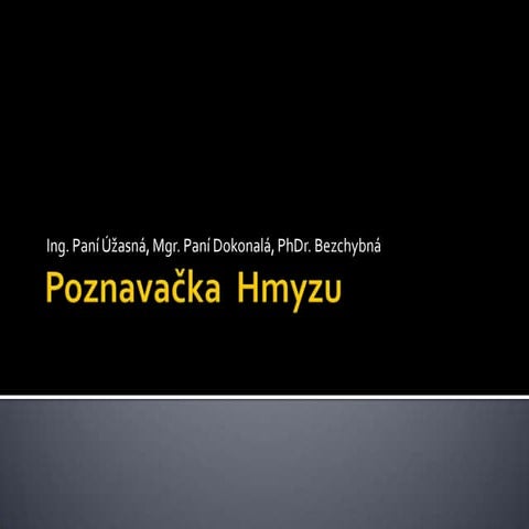 Poznavacka bezobratlich | PPTX
