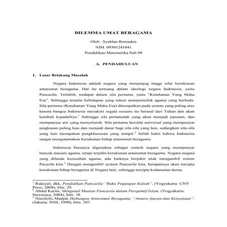 Kerjasama antar umat beragama, membangun persaudaraan sejati | PPTX