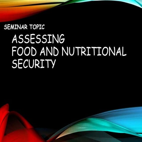 Lecture 2 food security | PPTX
