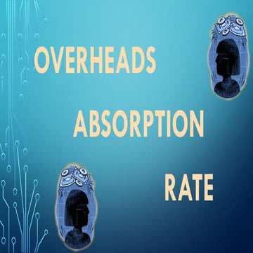 Overhead costing and machine hour rate | PPTX