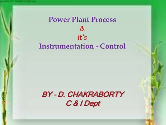 Boiler drum's water level control | PPTX