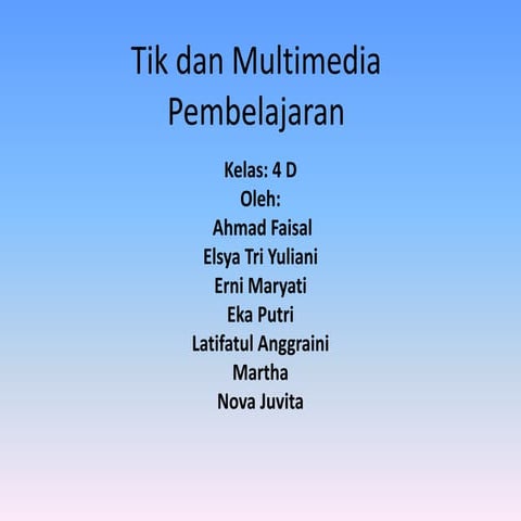 Pp multimedia-dan-tik | PPTX