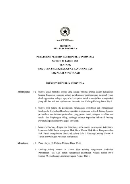 HAK MILIK dalam UU AGRARIA DI INDONESIA | PPTX