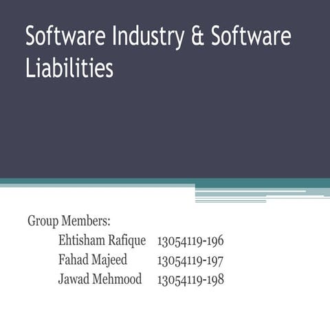 Software Industry | PPT