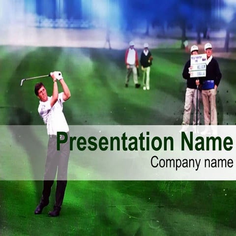 Elite Golf Tours PowerPoint Template | POTX