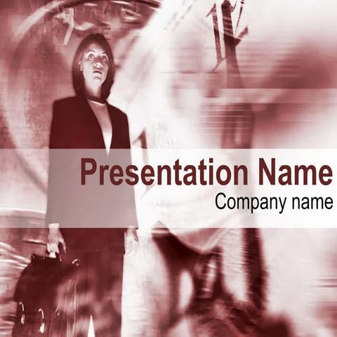 Business woman PowerPoint Template | POTX