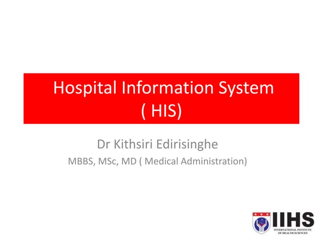 Health information system | PPTX