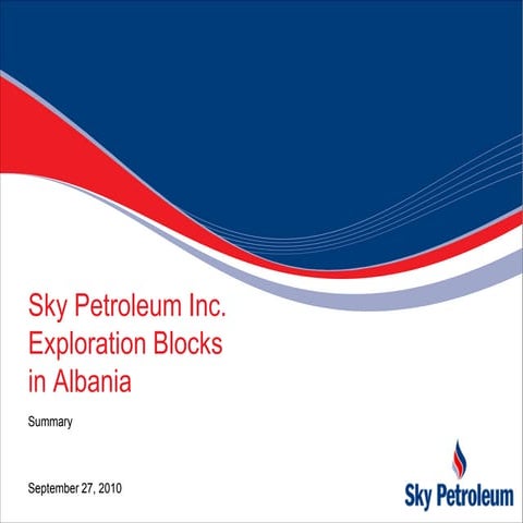 Sky Petroleum: Exploration Blocks in Albania - Summary | PDF ...