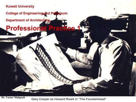 Architectural Design 1 Lectures by Dr. Yasser Mahgoub - Lecture 1 ...