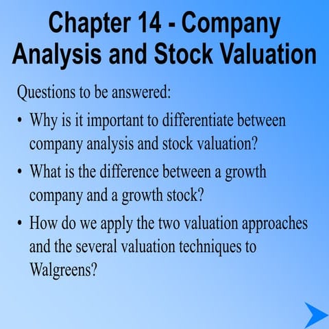 Company Valuation PowerPoint Presentation Slides | PDF