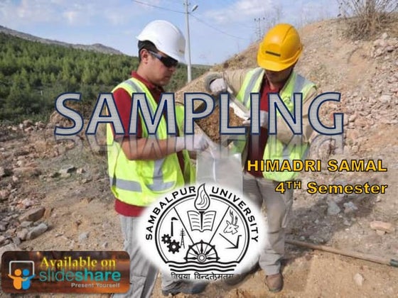 Sampling techniques for mineral deposit | PPT