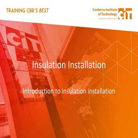 Pp 1 insulation installation training program final | PPTX
