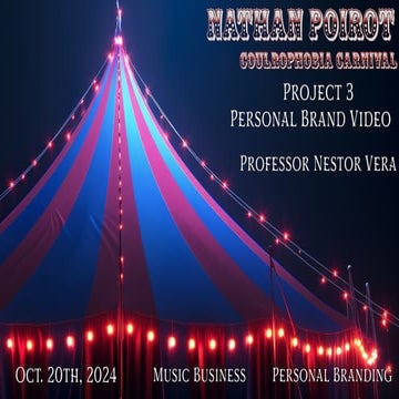 Presentation for my Personal Brand Video assignment from week 3 | PDF