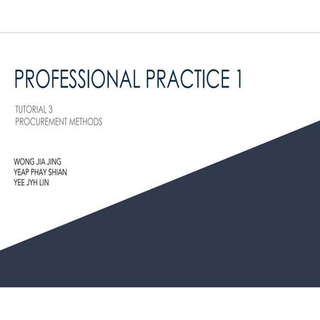 Professional Practice 1 Tutorial 3 | PPT