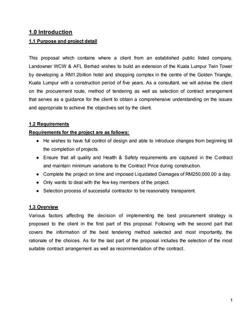 Traditional procurement method | DOCX