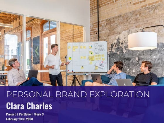 Project & Portfolio 1: Personal Brand Exploration | PPT