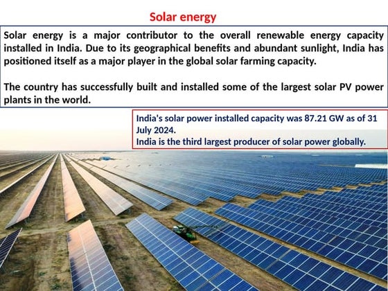 Solar Energy in India | PPT