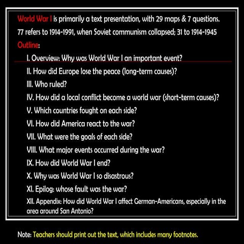 Pp27 world war_i__(31_years_of_disaster,_part_1) | PPT