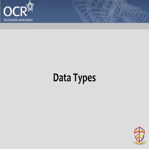 Pp2 data types | PPT