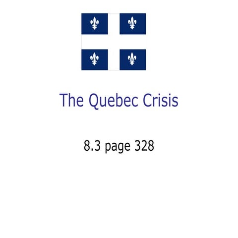 The October Crisis | PPT