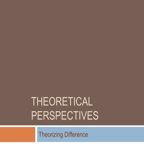 Theoretical Perspectives | PPT