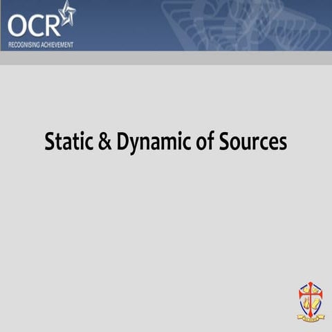 Pp4 static & dynamic sources | PPT