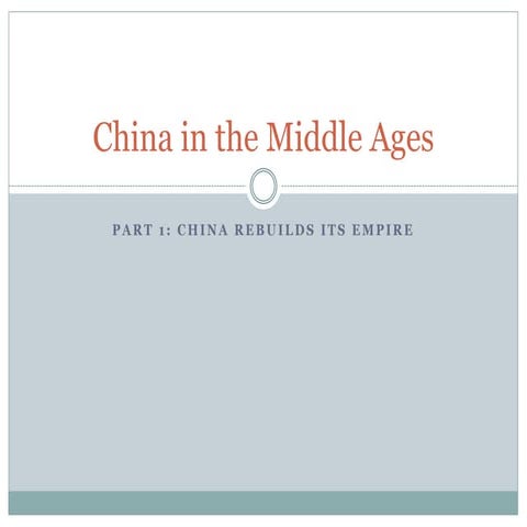 Pp 6.2 china in the middle ages | PPTX