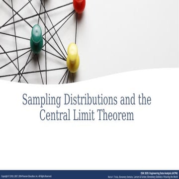 Pp6 Sampling Distribution And Central Limit Theorem 1 Pptx