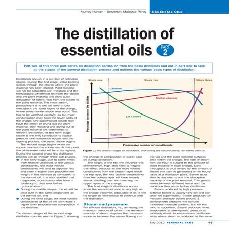 The Distillation of Essential Oils Part 2 | PDF