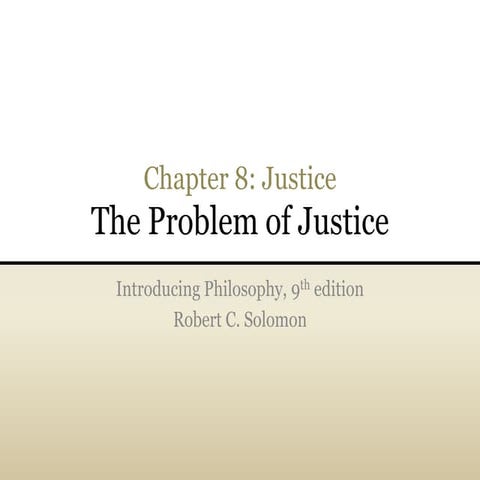 Pp8 1 the problem of justice | PPT