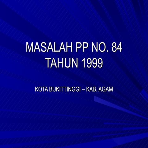 Pp 84 1999 | PPT