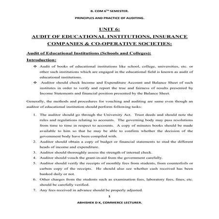 PRINCIPLES AND PRACTICE OF AUDITING. | PDF