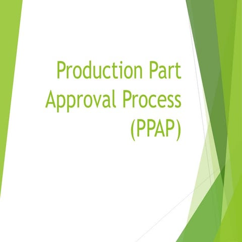 AIAG Production Part Approval Process PPAP 4Th Edition | PDF