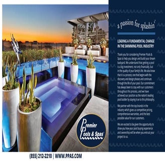 Premier Pools & Spas 2019 Brochure | PDF