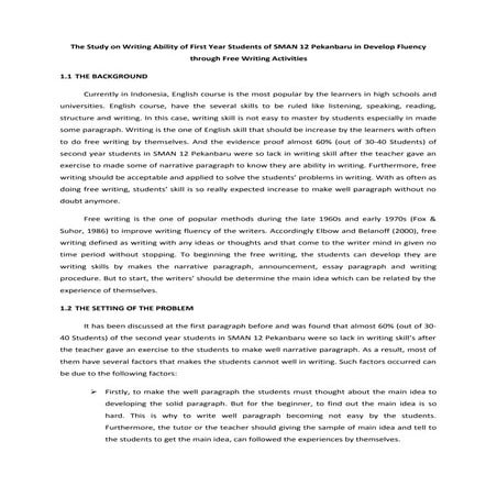 Thesis free writing | PDF