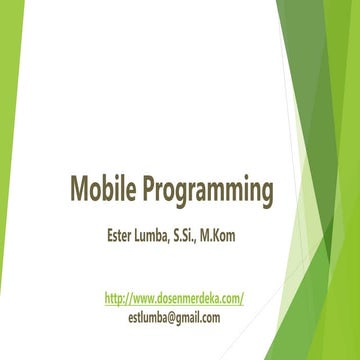 Mobile Programming | PPT