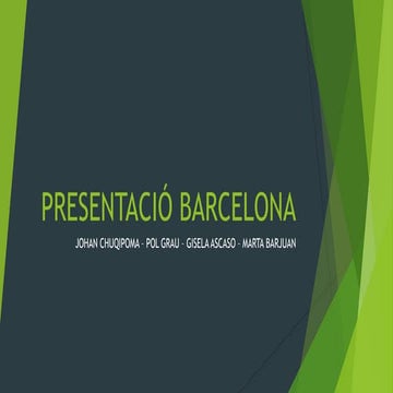 Power Point Presentacio Barcelona | PPTX