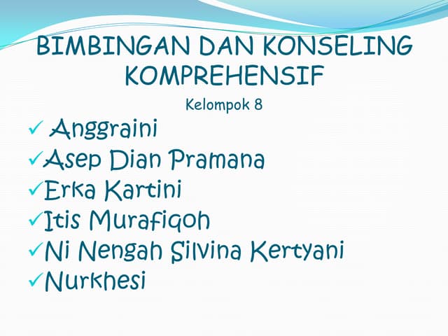 Perkembangan bk, bk komprehensif, pola 17+ | DOCX