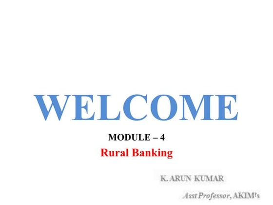 National Rural Livelihood Mission (NRLM) : An Overview | PPT