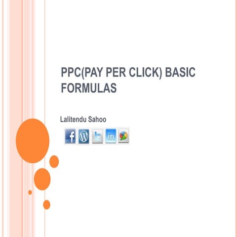 PPC Basic Formula | PPT