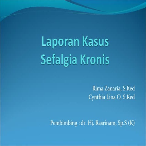 cephalgia kronik | PPT