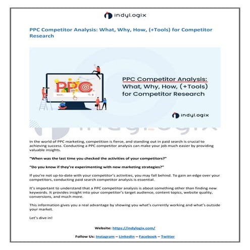 PPC Competitor Analysis - What, Why, How.docx