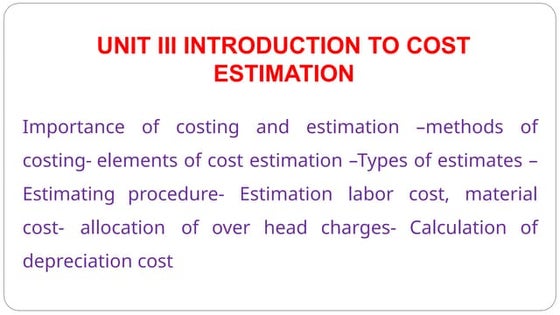 Sheet Metal Part Costing | PPTX