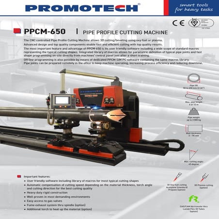 PPCM-650 | Pipe Profile Cutting Machine | PDF