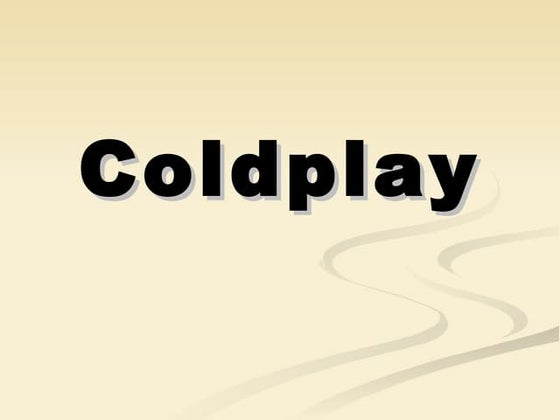 Coldplay: Case Study | PPT