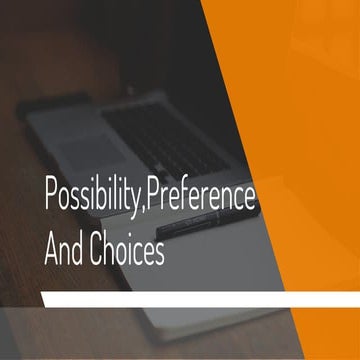possibility, preference and choices (microeconomic) | PPTX