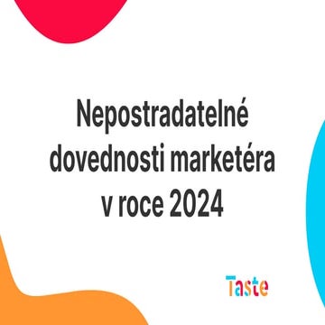 PPC Restart 2024: David Janoušek - Nepostradatelné dovednosti marketéra v roce 2024 | PPT