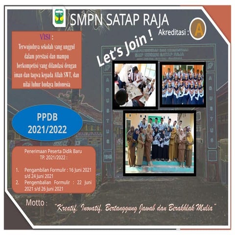 ppdb satap raja.tahun 2021/2022 sekolah pesisir yan unggulpptx | PPT