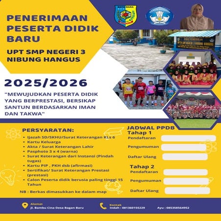 PPDB SMPN3NH (1) contoh brosur PPDB online | PDF